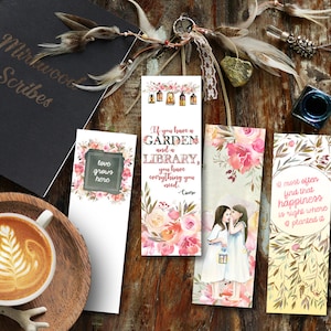 Garden Quote Bookmark, Cicero Garden and Library Bookmark for Books ...