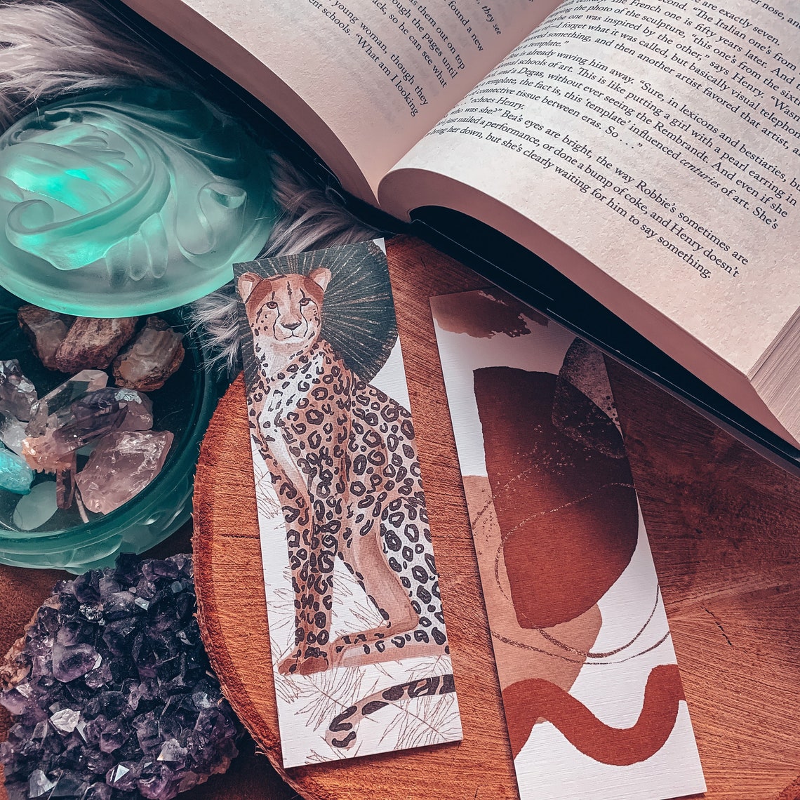 Cheetah Watercolor Printable Bookmarks, Big Cat Jungle Bookmark ...