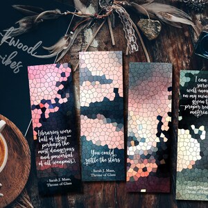 Stained Glass Bookmark, Mosaic Watercolor Stained Glass Bookmark, YA ...