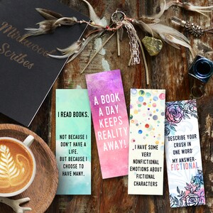 I Read Books Bookmark, Lived Many Lives Print, Book Lover Gift ...