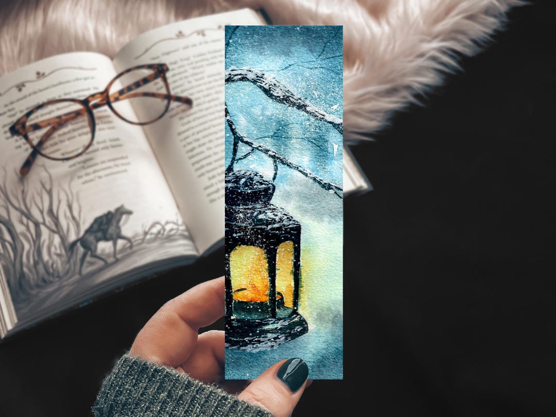 Winter Snow Bookmark, Cozy Cold Weather Bookmark Set, Lantern in the ...
