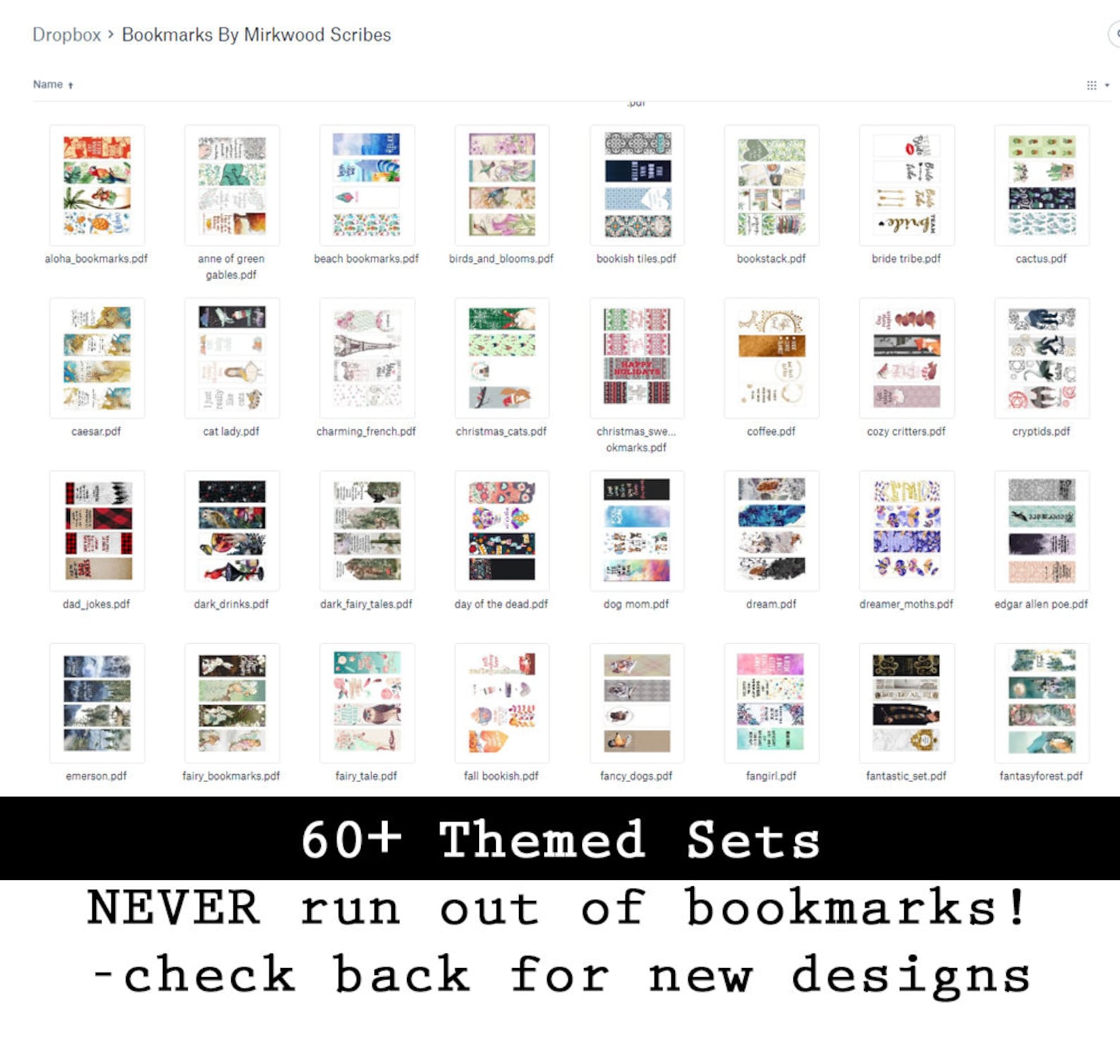 Bookmark Vault Full Collection of My Bookmarks Instant - Etsy