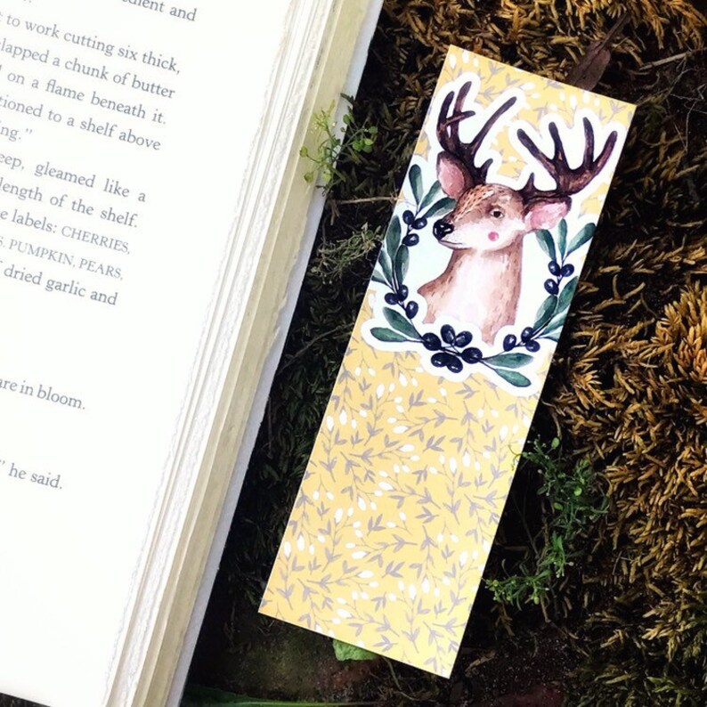 Printable Yellow Bookmarks Badger Bookmark Best Friend DIY | Etsy