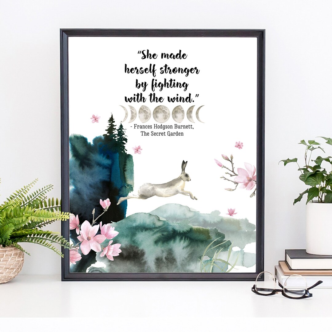 The Secret Garden Quote Printable Wall Art, Frances Hodgson Burnett ...