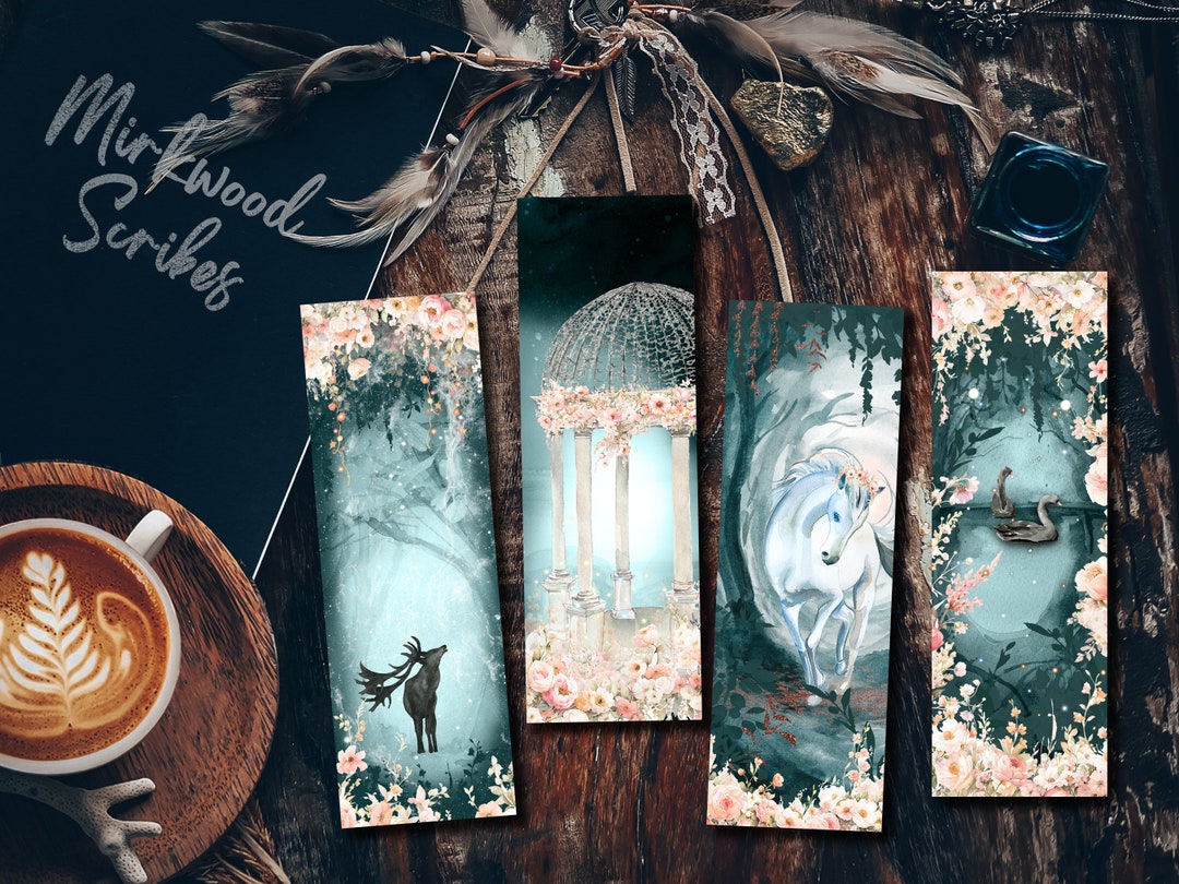 Enchanted Twilight Forest Printable Bookmarks, Digital File Bookmarks ...