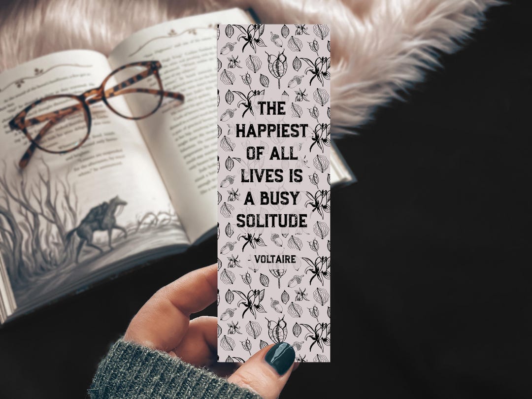 Voltaire Quote Bookmark, Dark Acadamia Bookmarks, Moody French ...
