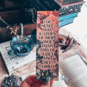 Romeo and Juliet Bookmark, Shakespeare Bookmark, Literary Gift, Gift ...