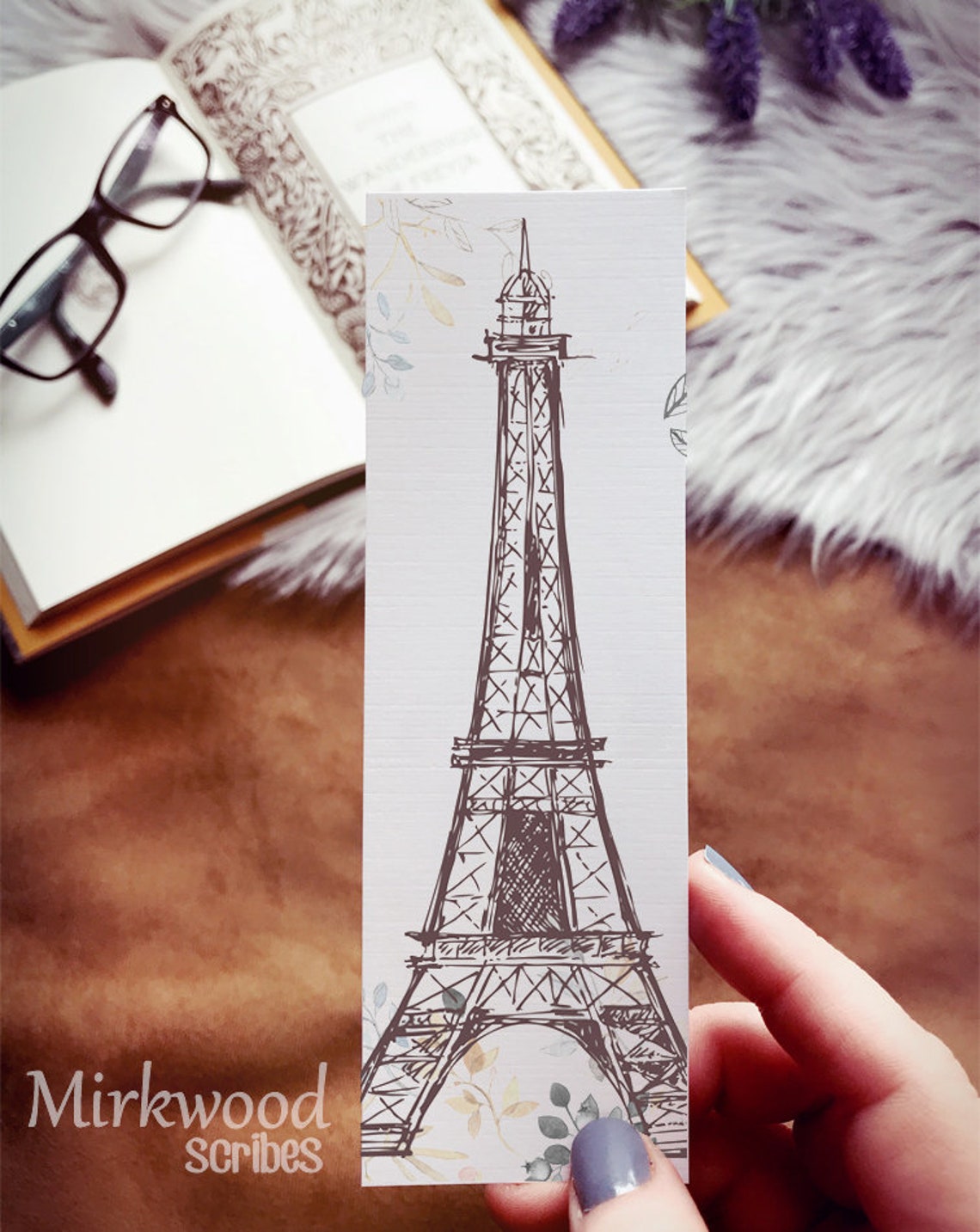 Eiffel Tower Bookmark French Theme France Landmark | Etsy