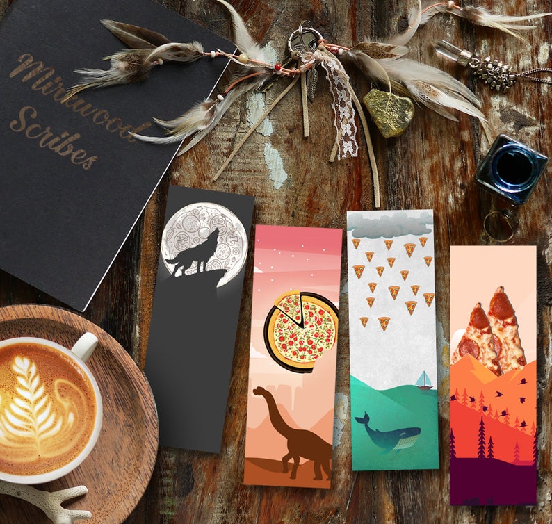 Pizza Bookmark, Pizza Lover's Gift, Teenage Boy Bookmark, Young Reader ...