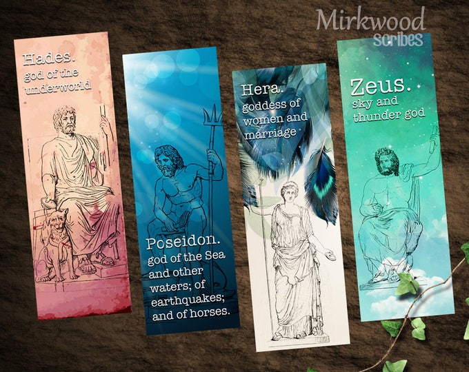 Athena Wooden Bookmark Greek Mythology Dark Academia Bookmark - Etsy