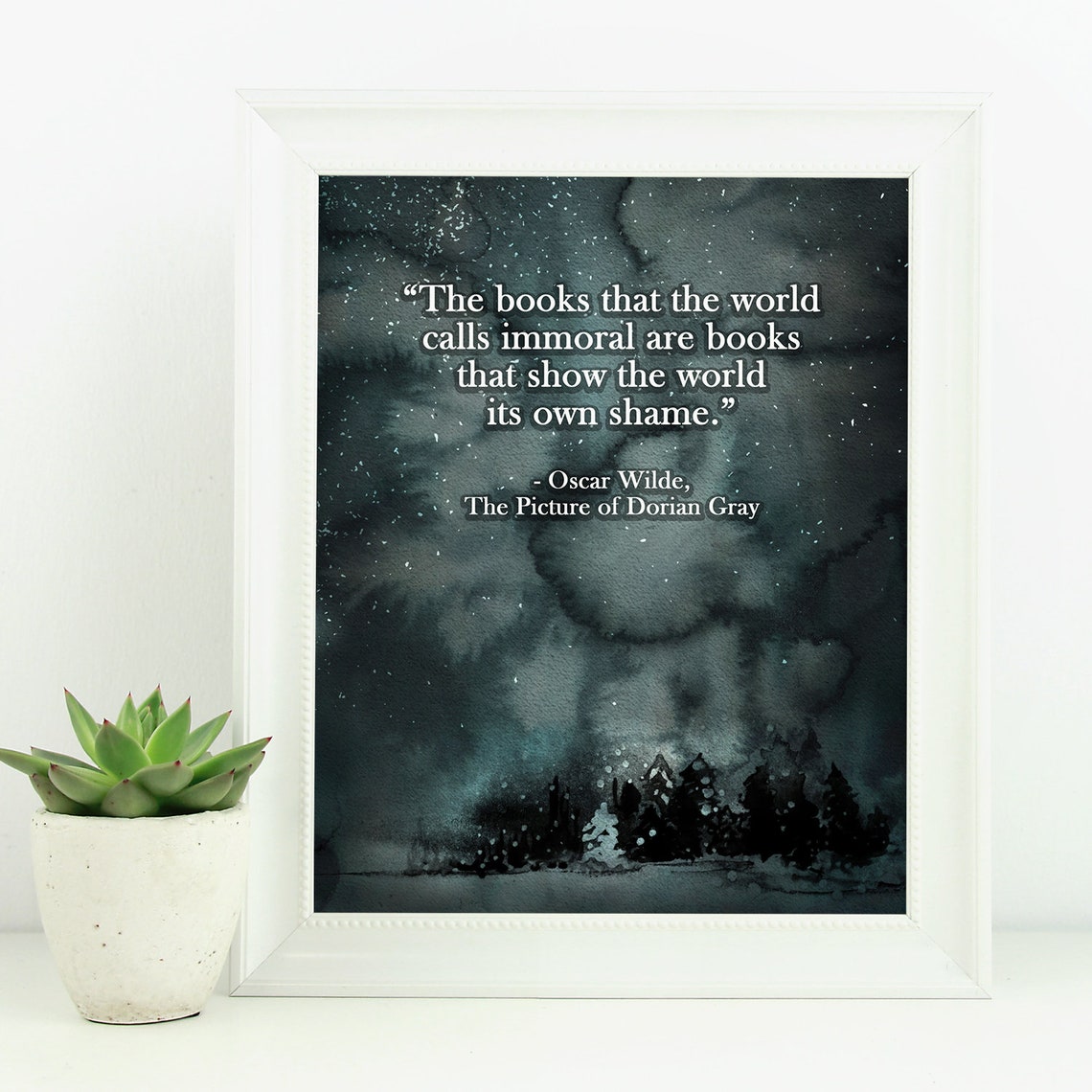 The Picture of Dorian Gray Printable Watercolor Art Oscar - Etsy