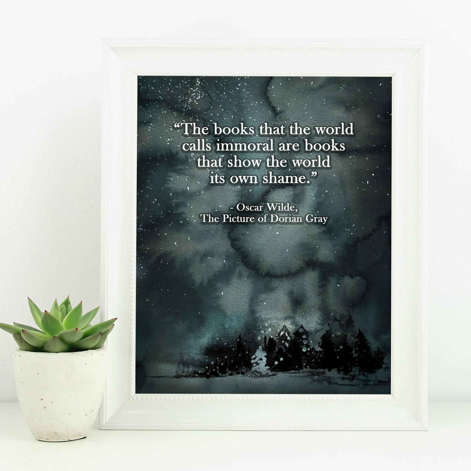 The Picture of Dorian Gray Printable Watercolor Art Oscar - Etsy