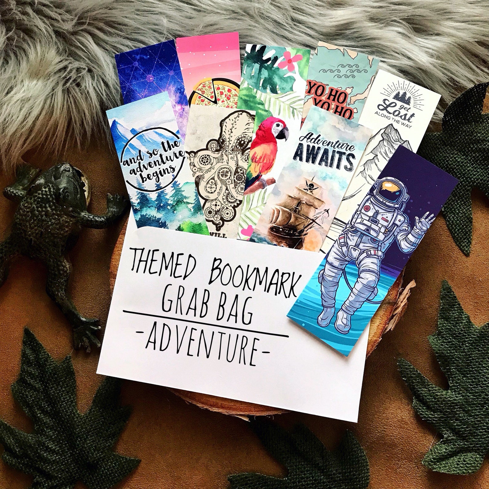 Deluxe Bookmark Grab Bag 9 Themed Laminated Bookmarks Blind - Etsy