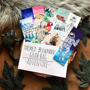 Deluxe Bookmark Grab Bag, 9 Themed Laminated Bookmarks, Blind Bag ...