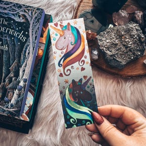 Unicorn Bookmarks, Printable Set of 4 Rainbow Unicorn Bookmarks ...