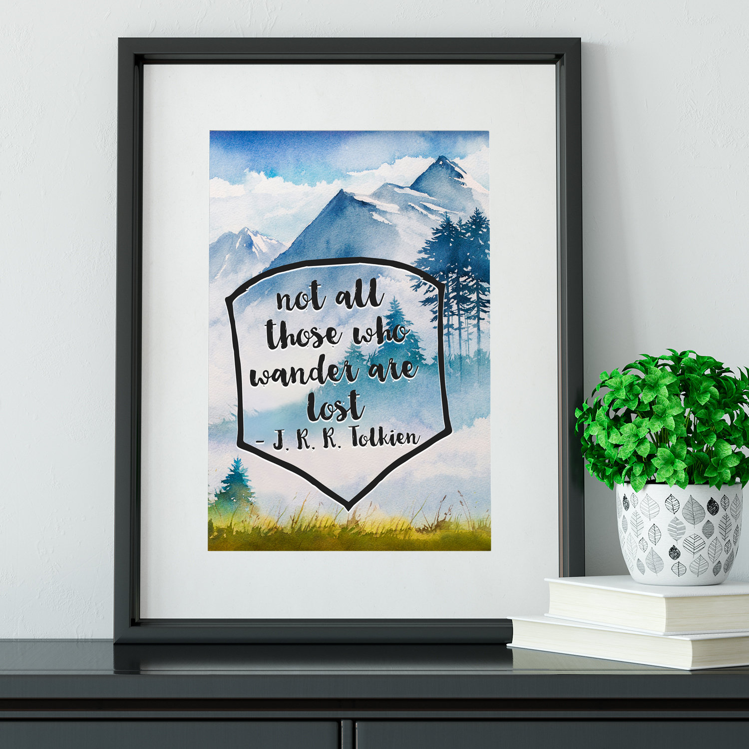 Tolkien Quote Printable Art Not All Those Who Wander Are - Etsy