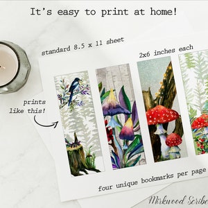 Printable Holiday Bear Bookmarks, Cute Christmas Bookmarks, Woodland ...