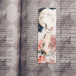 Watercolor Rabbit Bookmark, Easter Bunny Gift for Teen, Pastel Spring ...