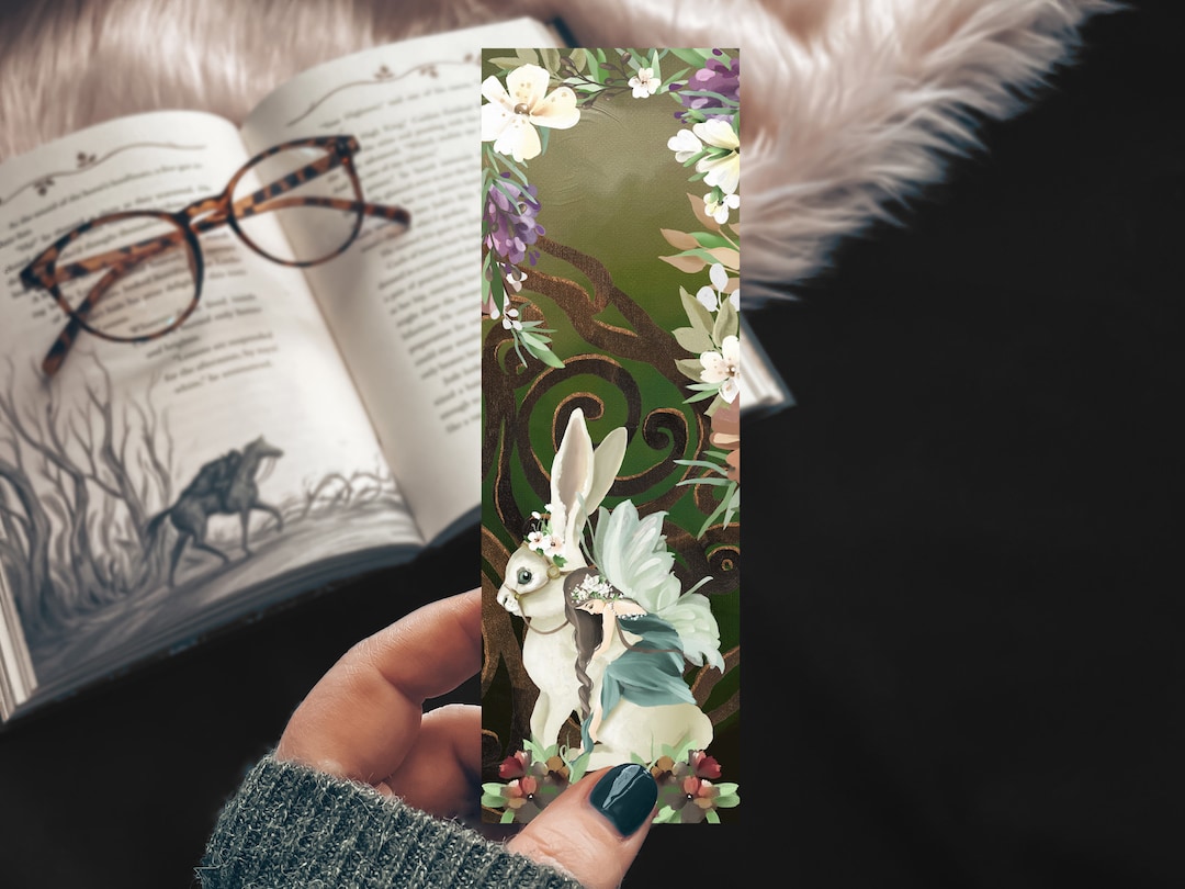 Magical Fairy Bookmark, Enchanted Bunny Fae Bookmark Set, Whimsical ...