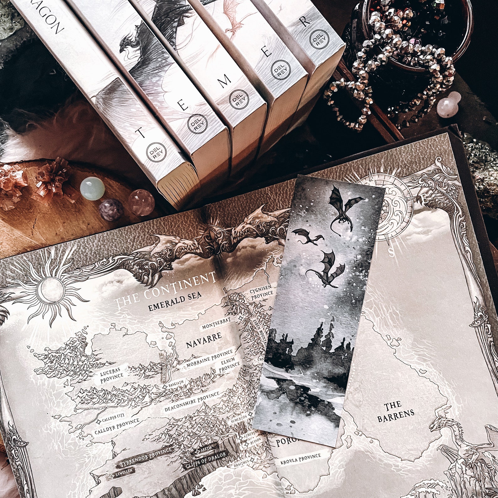 Dragon Flight Bookmark, Watercolor Epic Dragon Trio Reader Gift, Geek ...