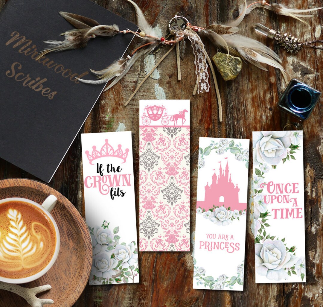 Princess Bookmarks, Fairytale Princess Party Favors, Princess Ideas ...