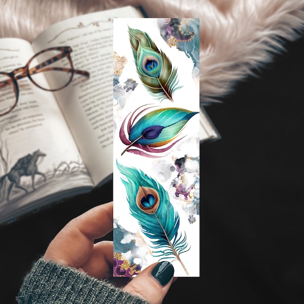 Feather Bookmarks - Etsy