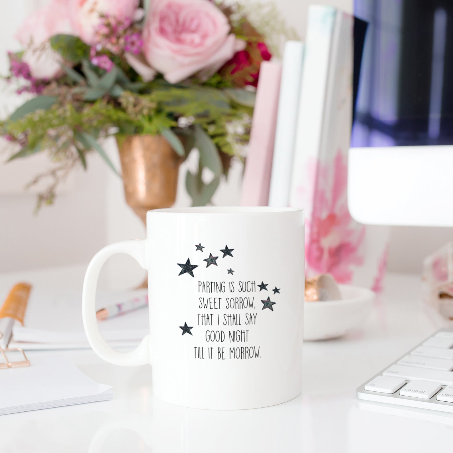 Romeo and Juliet Mug Shakespeare Quote Coffee Mug Romantic | Etsy