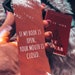 If My Book is Open Your Mouth is Closed Bookmark Snarky - Etsy
