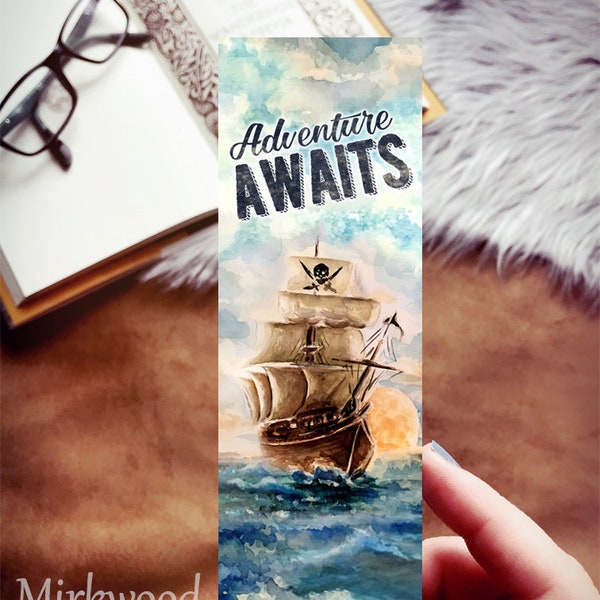 Pirate Bookmark - Etsy