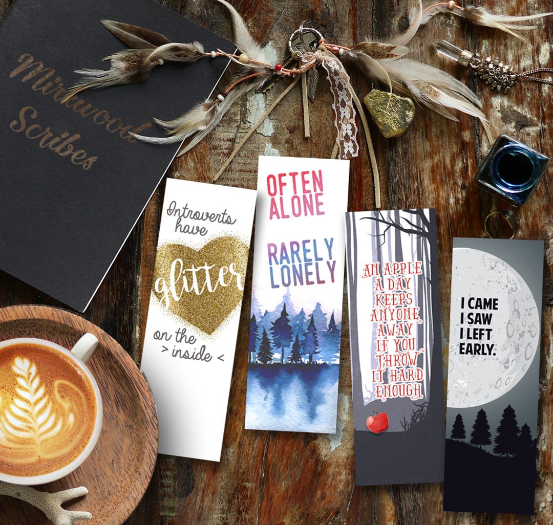 Introvert Bookmarks, Bookmarks for Introverts! I Came, I Saw, I Left ...