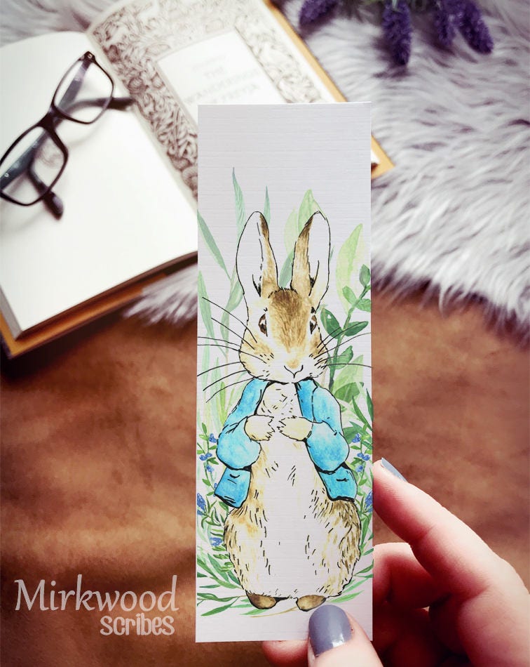 Adorable Peter Rabbit Bookmark Beatrix Potter's Peter - Etsy