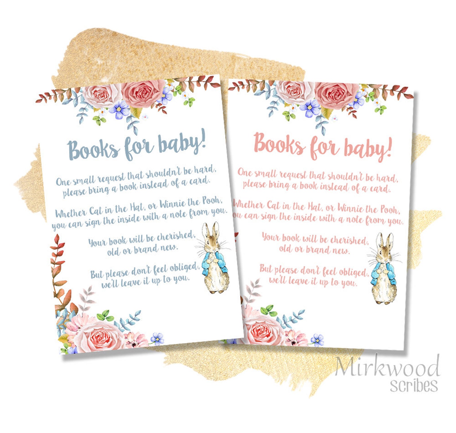 Peter Rabbit Baby Shower Books for Baby Instant Download | Etsy