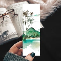 Hawaiian Floral Watercolor Bookmarks - Etsy