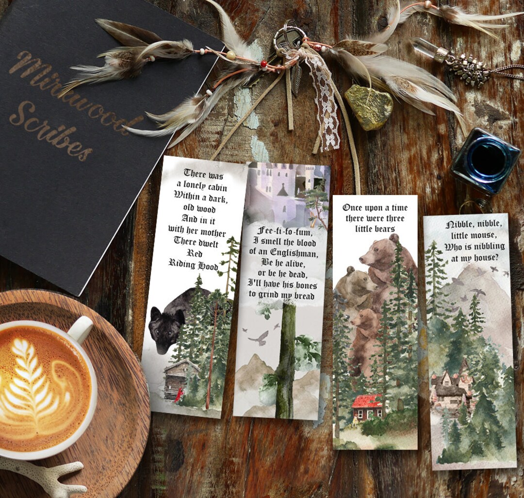 Fairy Tale Bookmarks, Dark Fairy Tale Instant Download Printable ...