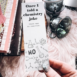 Science Themed Bookmarks, Instant Download Printable Science Bookmarks ...