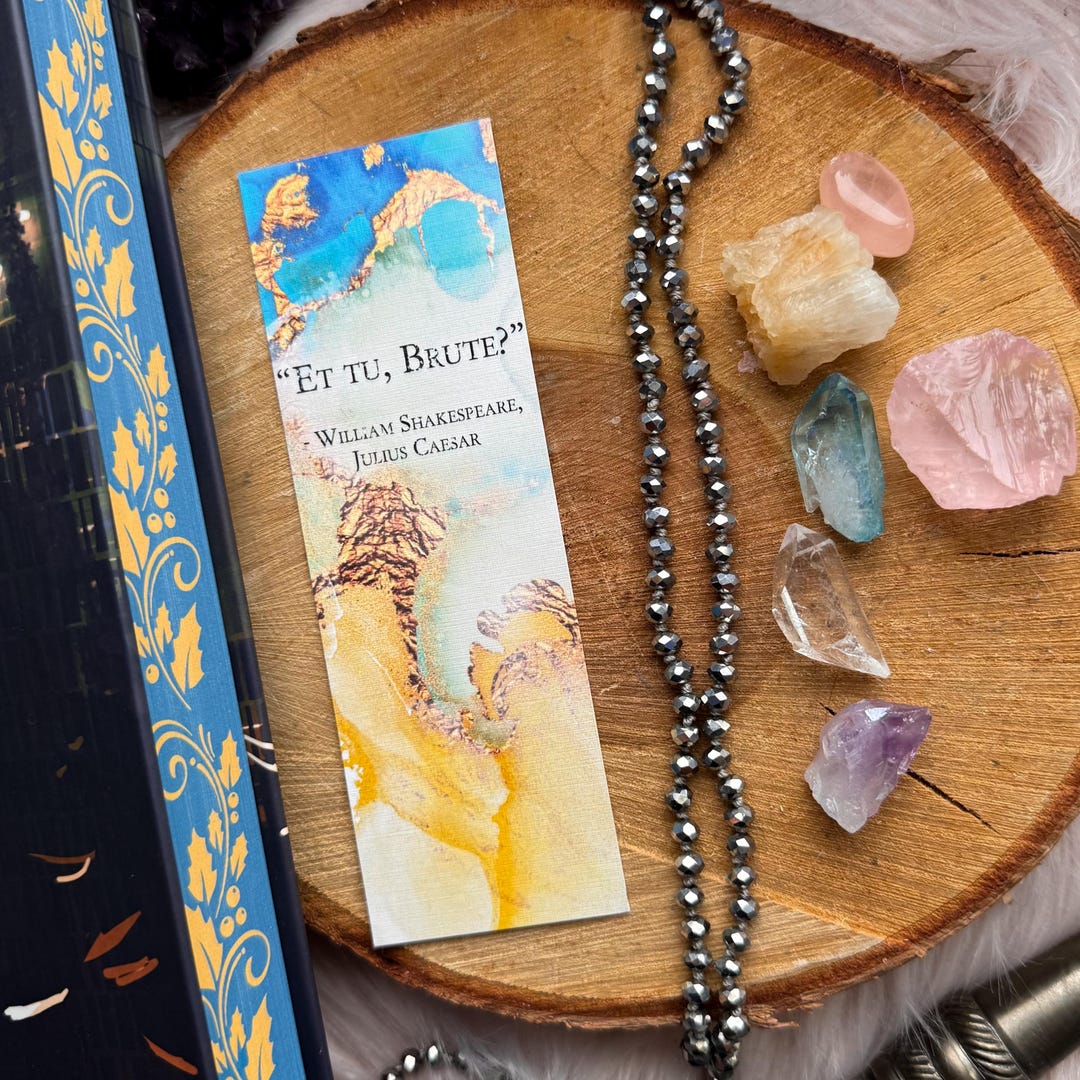 Julius Caesar Quote Bookmark, the Fault is Not in Our Stars Quote ...