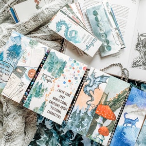 Big Bookmark Bundle, Set of Bookmarks, 25 Surprise Handmade Paper ...