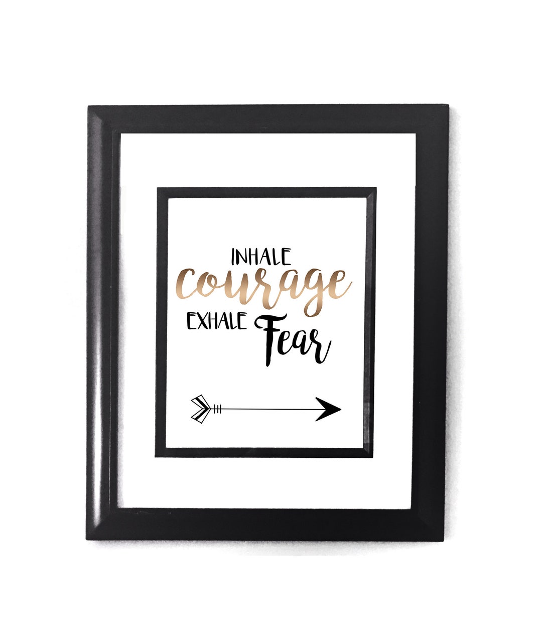 Wall Art | Inhale Courage Exhale Fear | Room Decor | Instant Download ...