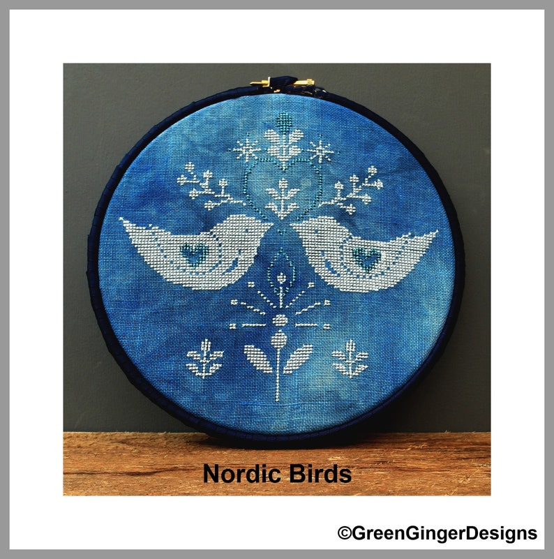 NORDIC BIRDS . PDF Cross Stitch Charts / Pattern. - Etsy