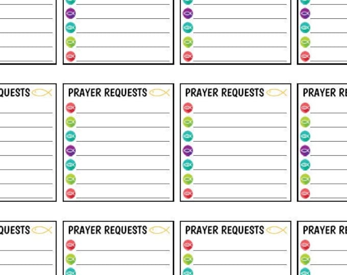 Printable Prayer Request List - Etsy