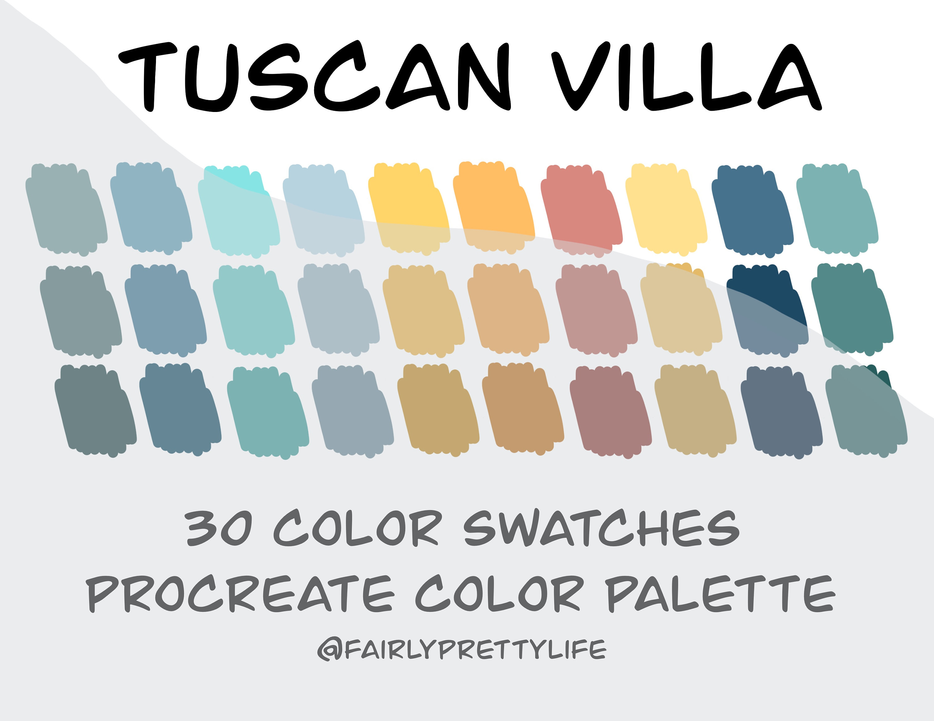 Paleta De Colores De Pintura Toscana