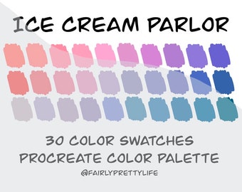Ice Cream Color Palette - Etsy
