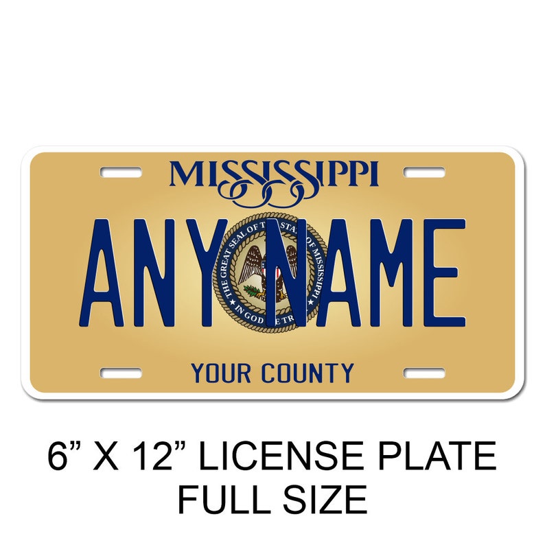 Personalized Mississippi Novelty License Plates 5 Sizes for - Etsy.de