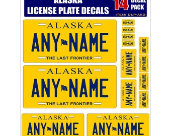 Personalized Arkansas License Plate Decals Stickers Version - Etsy