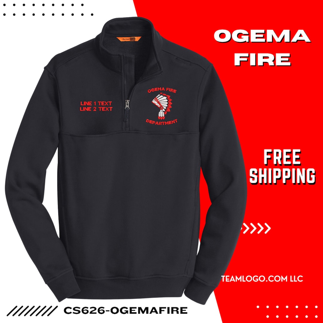 Ogema Fire Department Work Shirt - Custom Embroidery - Free Shipping ...