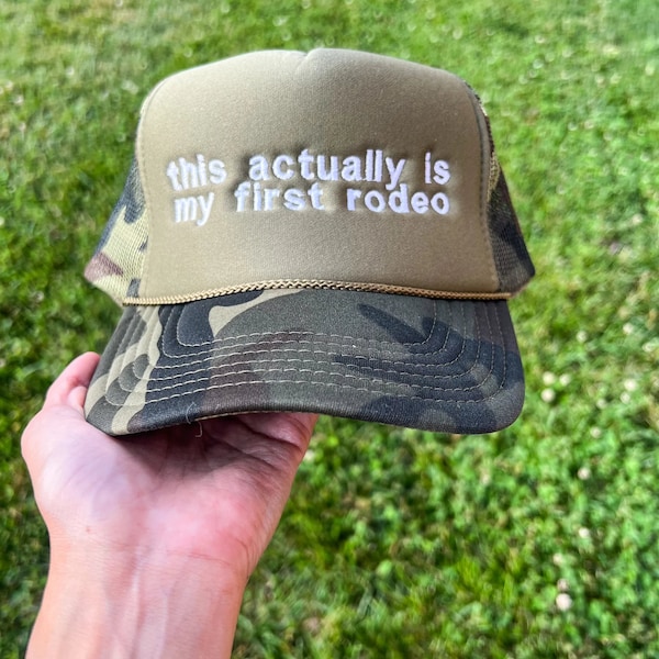 This Actually is My First Rodeo Hat - Etsy