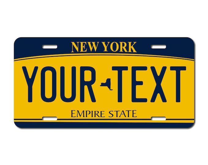 Vintage Original 1980s NY License Plate in Excellent Condition - Etsy