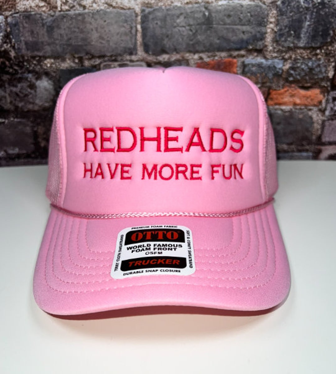 Redheads Have More Fun Embroidered Retro Trucker Hat - Etsy