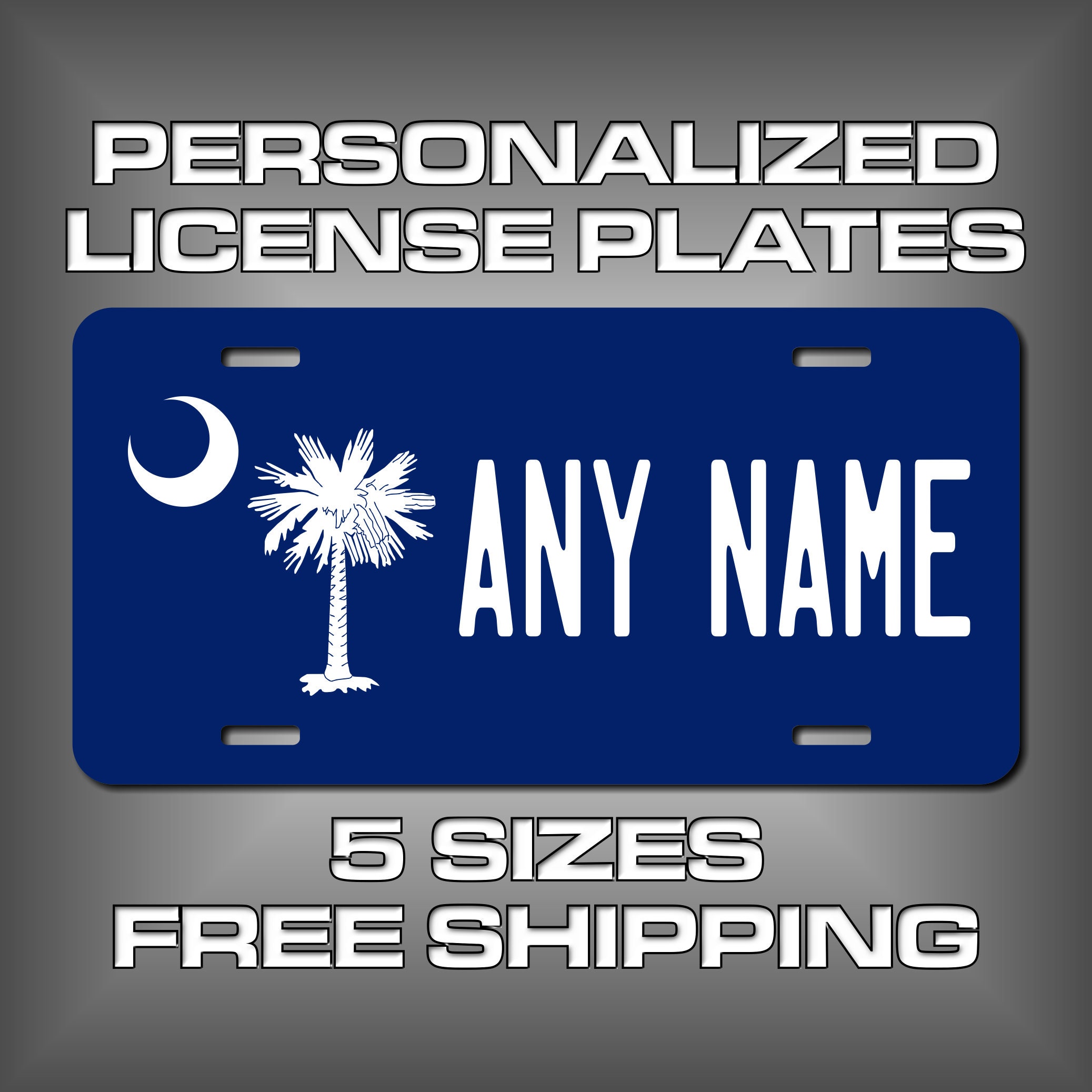 Personalized South Carolina Novelty License Plates 5 Sizes - Etsy