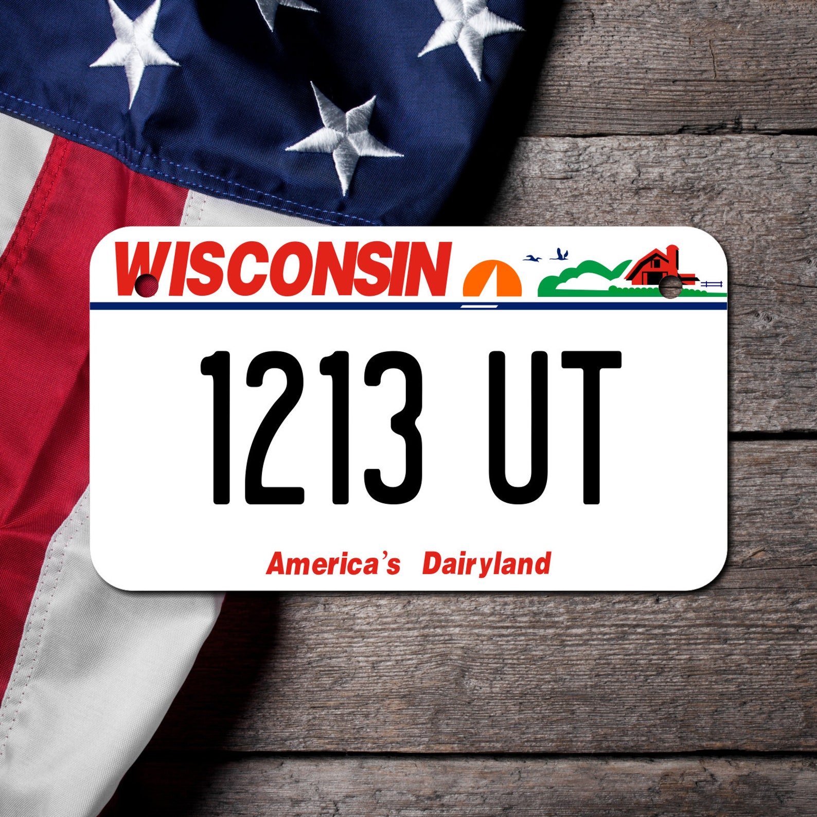 Personalized Wisconsin License Plate 4 X 7 - Etsy